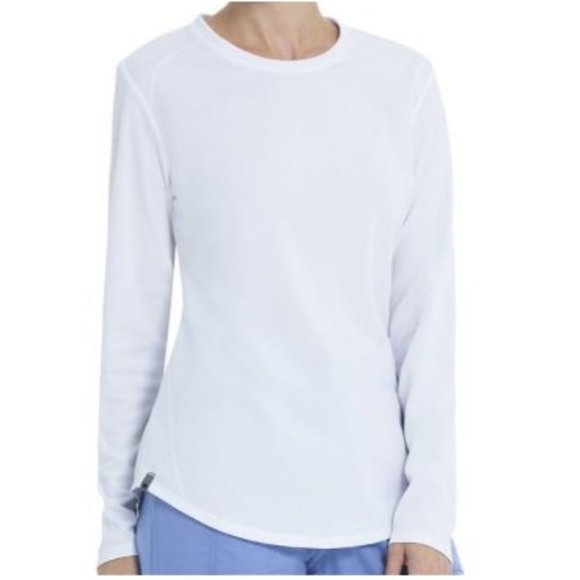 Scrubstar | Tops | White Scrub Top Underscrub Medical Nursing Vet ...